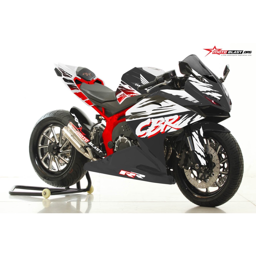 Jual Decal Stiker Motor Full Body Motoblast Honda CBR250RR Black Old RR ...