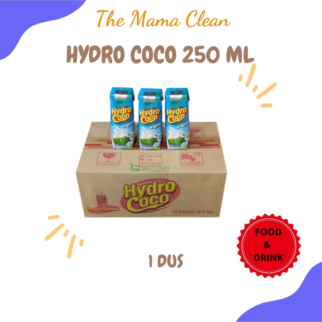 Jual HYDRO COCO ORIGINAL MINUMAN AIR KELAPA 250ML 1 DUS = 24 PCS ...