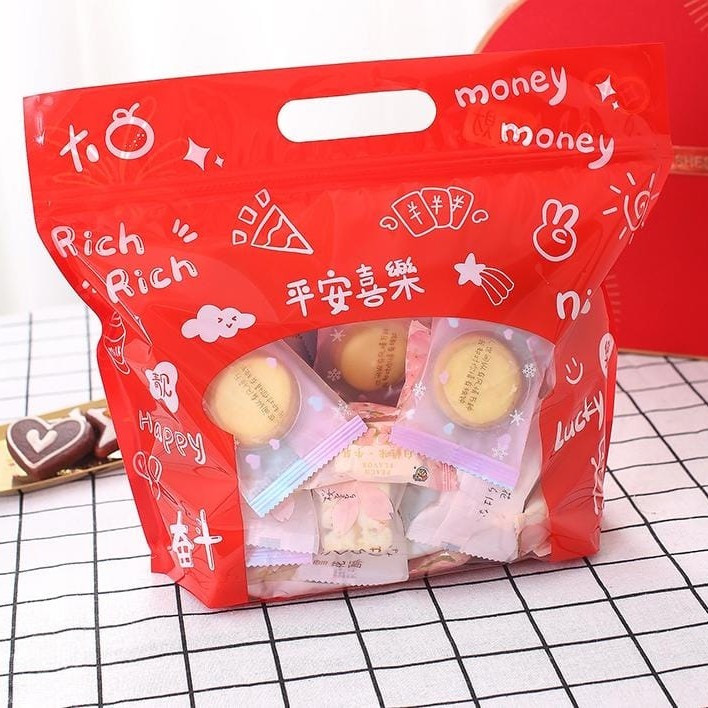 Jual DY PACK PLASTIK ZIPPER JERUK COOKIES ROTI/BREAD BAG CNY IMLEK ...