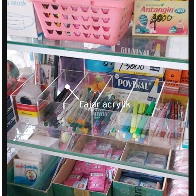 Jual Tempat pulpen/sepidol 50x18x8cm 6 ruang | Shopee Indonesia