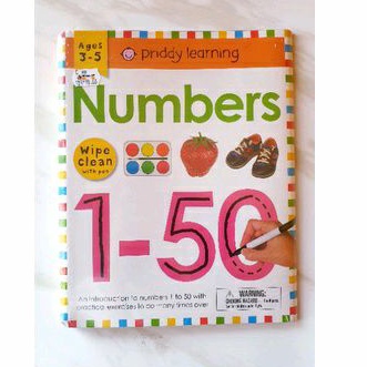 Jual Buku Anak Numbers Priddy Wipe and Clean | Shopee Indonesia