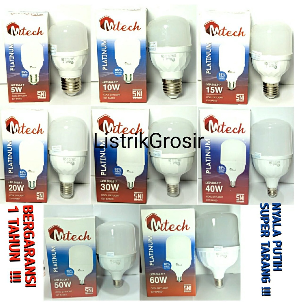 Jual Capsule Lampu Led MITECH PLATINUM 5w 10w 15w 20w 30 w 40Watt 50w 60 Watt Kapsul | Shopee ...