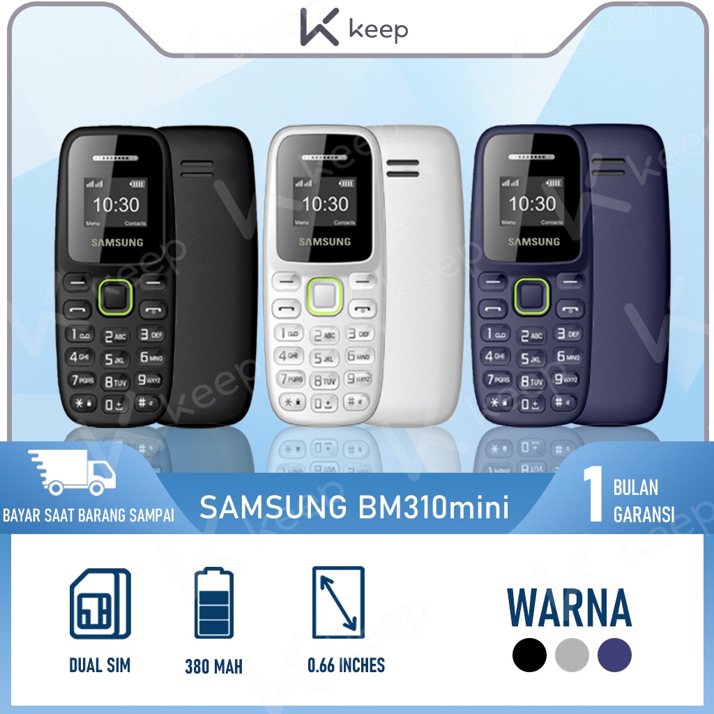 Jual COD SAMSUNG B310E Mini Handphone New Samsung Mini DUAL SIM Bisa ...