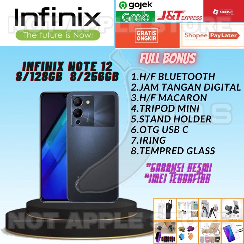 Jual INFINIX NOTE 12 RAM 8/128GB 8/256GB NEW BARU GARANSI RESMI ...