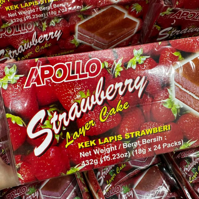 Jual apollo bolu layer cake biskuit isi 24 sachets malaysia | Shopee ...