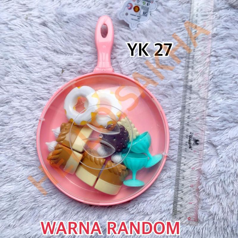 Jual MAINAN YK 27 TEFLON KUE ROTI POTONG POTONG DESSERT TEPLON ...