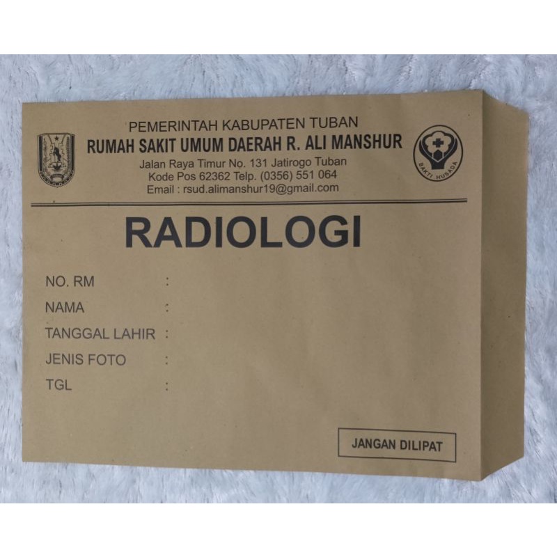 Jual Amplop Rontgen Medis Besar uk 35 x 43 Desain Bebas Custom | Shopee ...