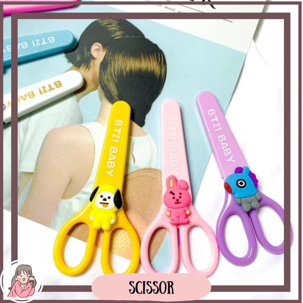 Jual GUNTING MINI LUCU KAWAII ANAK KPOP KOREA KARAKTER BTS BT21 ...