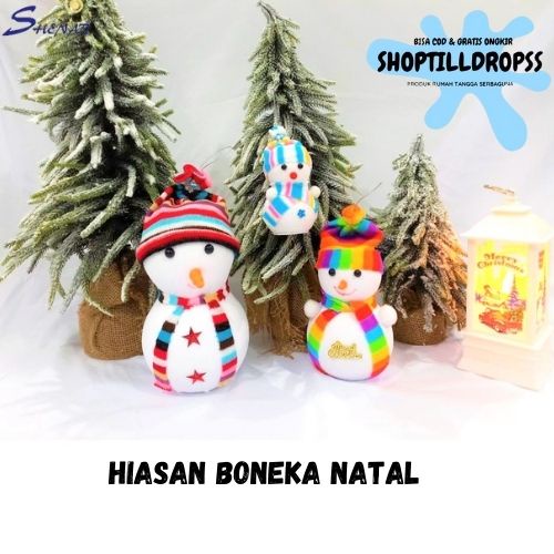 Jual Shenar Boneka Snowman Set 3In1(Random) Boneka Natal Christmas ...