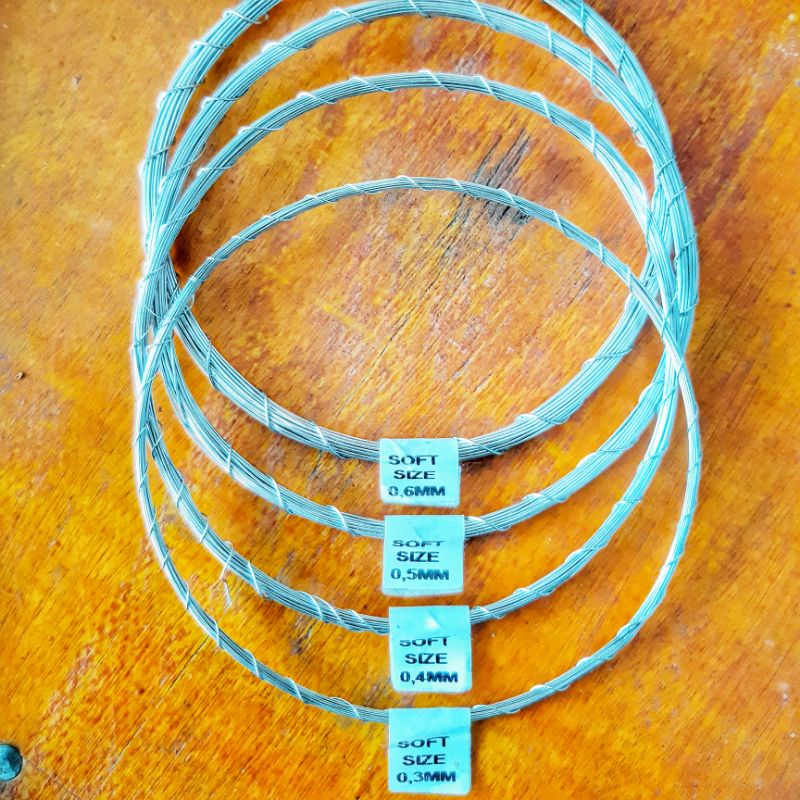 Jual Kawat Neklin Stainless 304 Soft Ukuran 0,3 0,4 0,5 0,6 & 0,8mm ...
