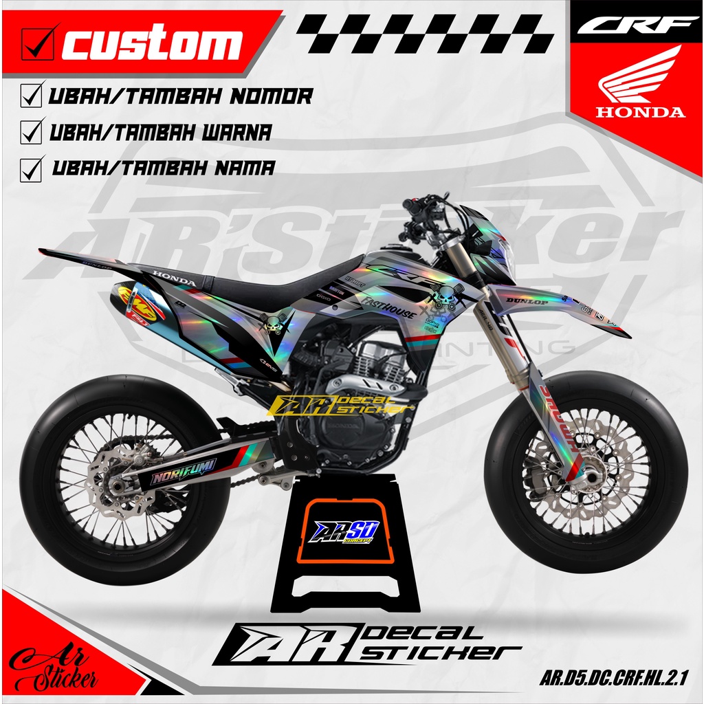 Jual Decal CRF 150 L full body Hologram - Stiker Dekal Variasi Honda CRF 150L 002 | Shopee Indonesia