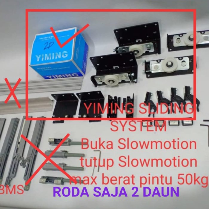 Jual RODA SLIDING YIMING 2, RODA LEMARI GESER YIMING 2 PT | Shopee Indonesia