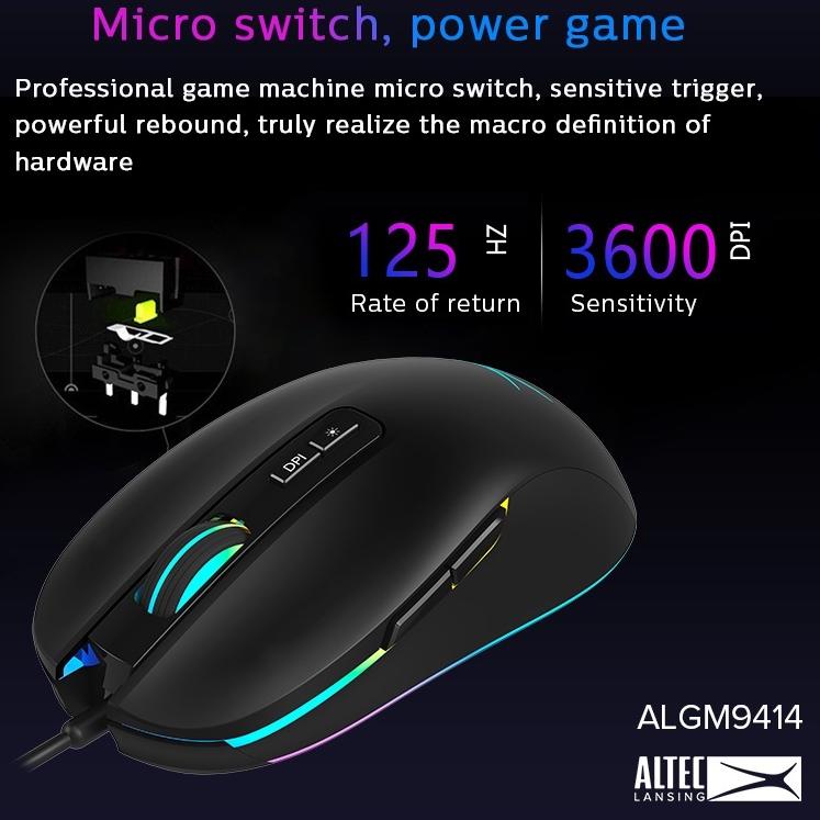Jual Best Produk GZD Altec Lansing Mouse Gaming ALGM-9414 Wired Kabel ...