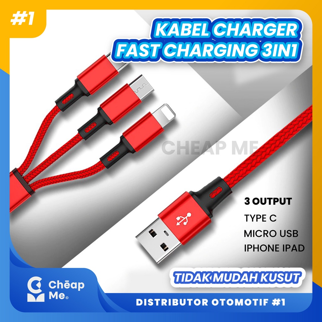 Jual Kabel Charger Casan cas iPhone Android USB Type C, Thunderbolt ...