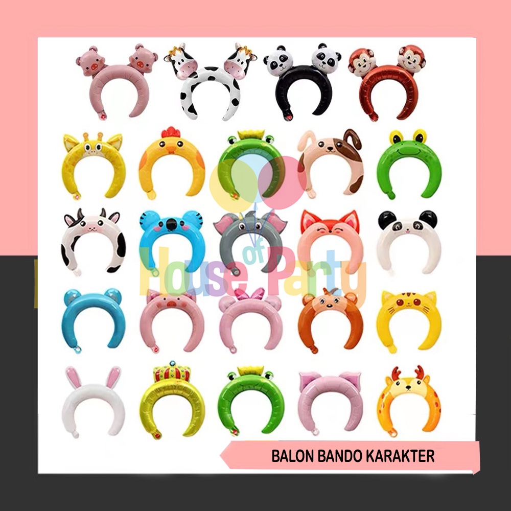 Jual Balon bando karakter / balon bando anak karakter disney /balon ...