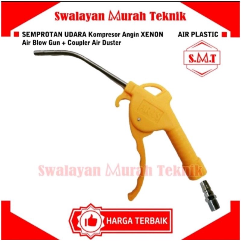Jual XENON/ORANGE AIR BLOW GUN PISTOL ANGIN UDARA KOMPRESOR COMPRESSOR ...