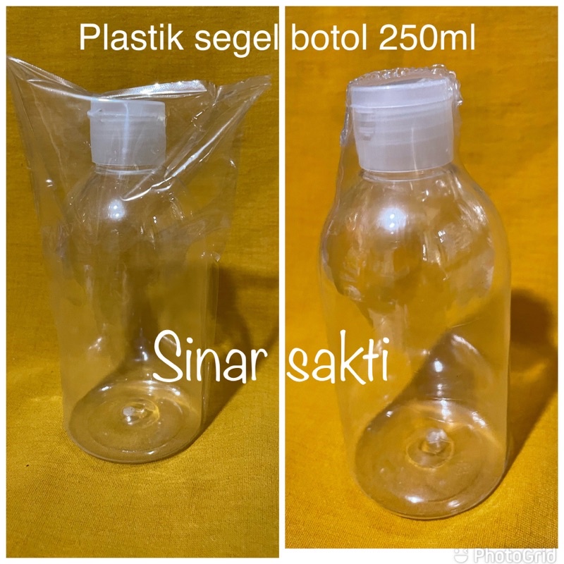 Jual plastik segel botol 250ml 200ml fliptop pump spray segel ...