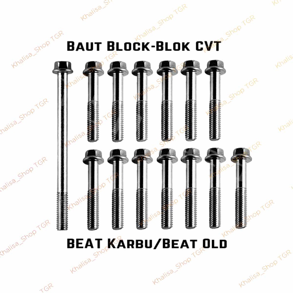 Jual BAUT-BAUD BLOCK-BLOK MESIN-BAK MESIN-CRANKCASE-CVT KIRI-KANAN BEAT FI-LAMA-KARBU-VARIO ...