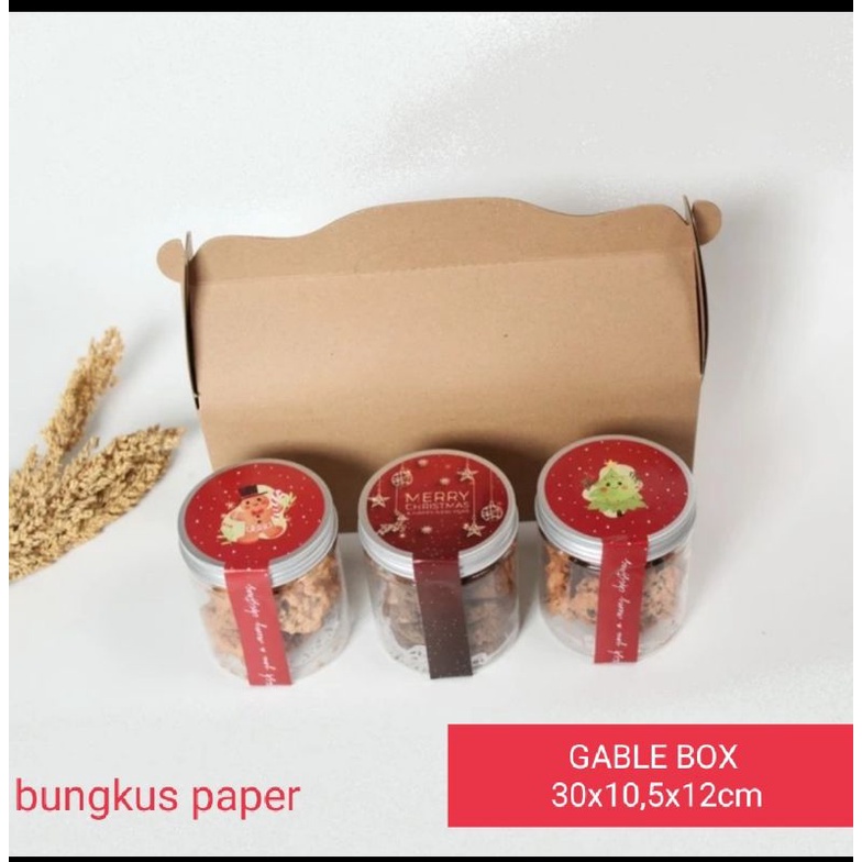 Jual Bungkus paper - GABLE BOX KRAFT :30x10,5x12cm / box brownies /box ...