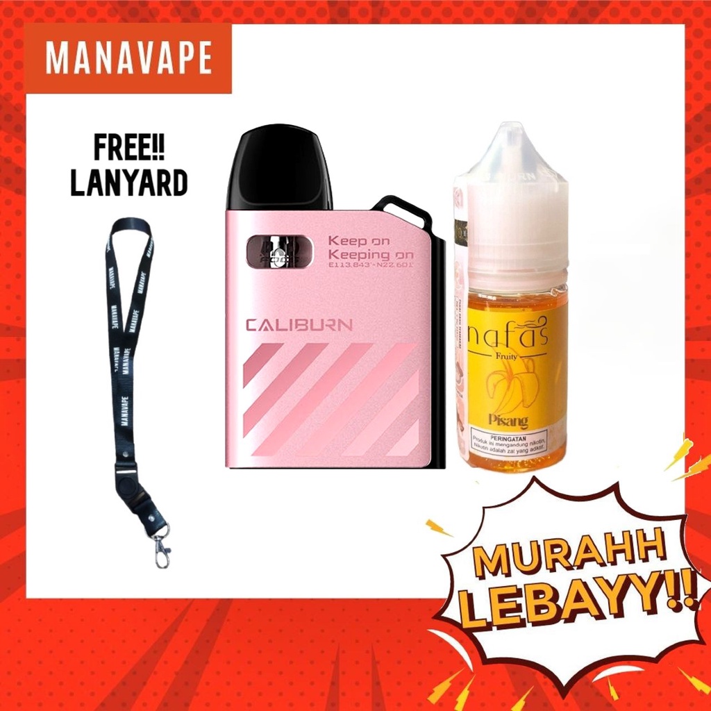 Jual UWELL CALIBURN AK2 POD AUTHENTIC + LIQUID NAFAS PODS FRIENDLY 30ML ...