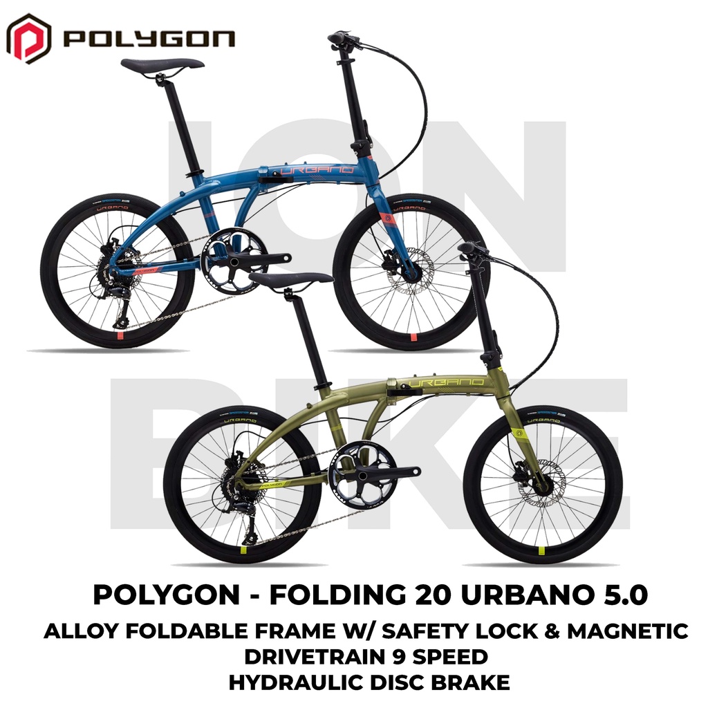Jual Sepeda Lipat 20 Inch Polygon Urbano 5 5.0 451 Terbaru Frame Alloy ...