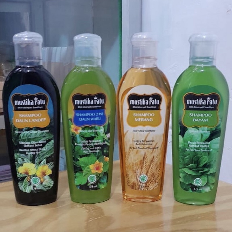 Jual MUSTIKA RATU Shampoo 75ml,175ml [Bayam,Merang,Daun Landep,Daun ...