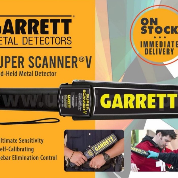 Jual Detect Metal Detector Garrett Super Scanner V Original Made In Usa ...