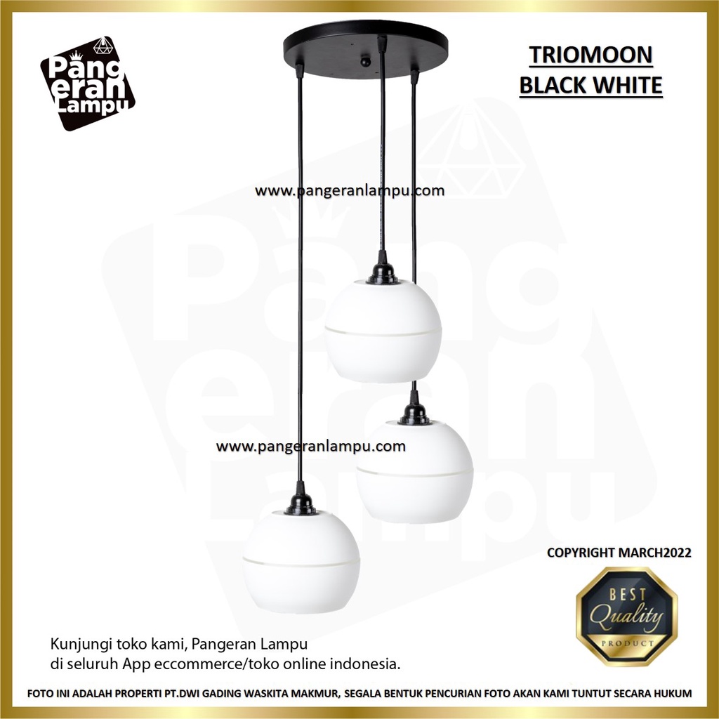 Jual Lampu Gantung / Lampu Hias / lampu Void 1 Set MOONLIGHT isi 3 ...