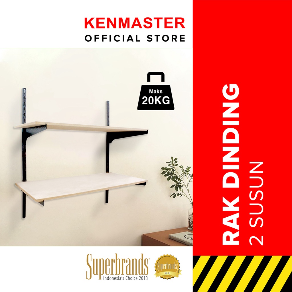 Jual Kenmaster Rak Dinding 2 Susun - Rak Tembok - RAK-034 | Shopee ...