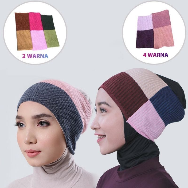Jual Ciput Rajut Bandana Daleman Kerudung / Inner Hijab / Inner Jilbab ...