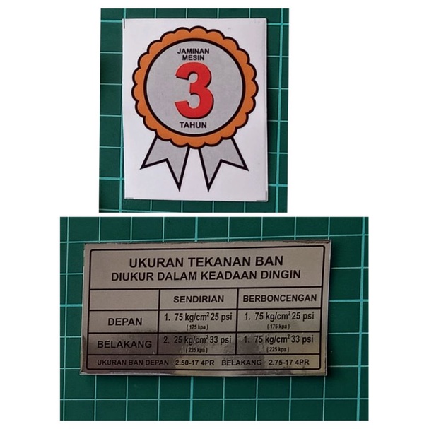 Jual Stiker Garansi dan Tekanan Ban untuk motor Suzuki | Shopee Indonesia