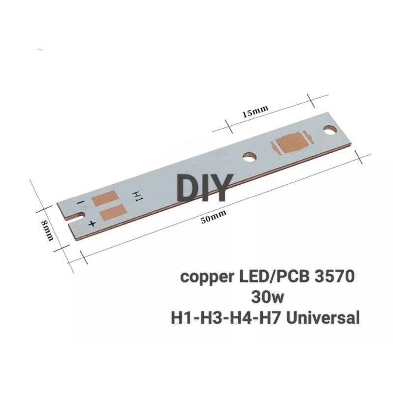Jual PCB H1 PAPAN TEMBAGA LED 3570 30W H1-H3-H4-H7 UNIVERSAL | Shopee ...