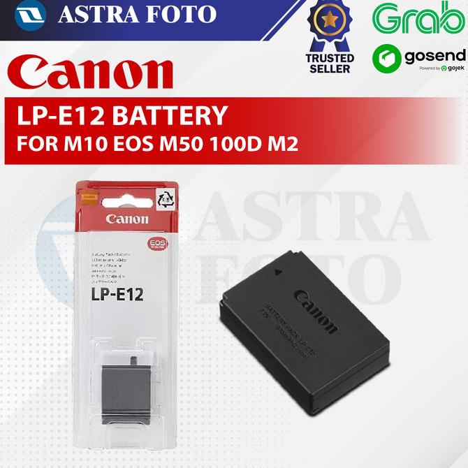 Jual CANON LP-E12 BATTERY BATERAI KAMERA M10 EOS M 100D M2 REBEL | Shopee Indonesia