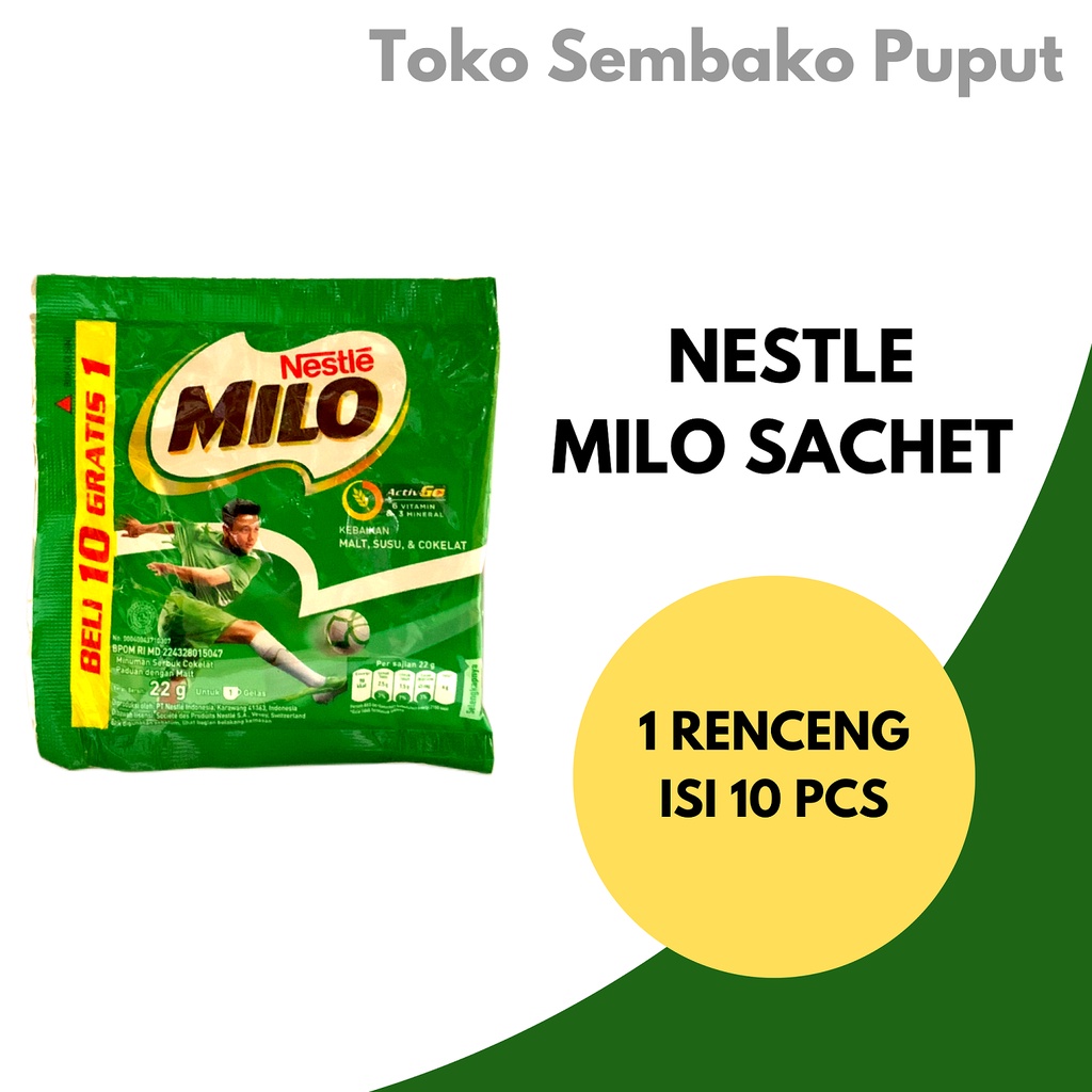 Jual Milo Active-Go Susu Bubuk Sachet (1 Renceng) | Shopee Indonesia