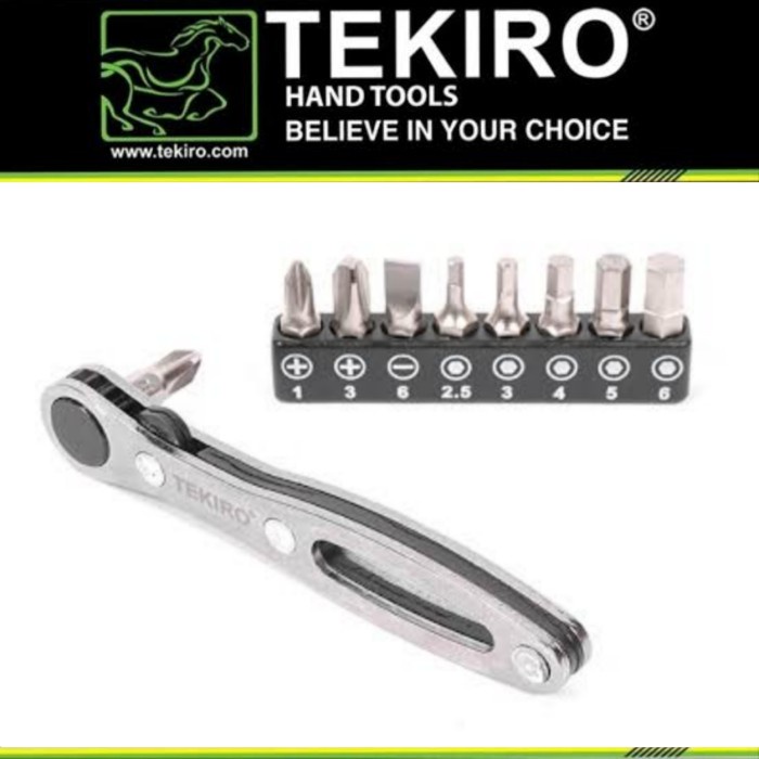 Jual Mato Tekiro Mata Obeng Rachet/Insert Ratchet Screwdriver Bits Set ...