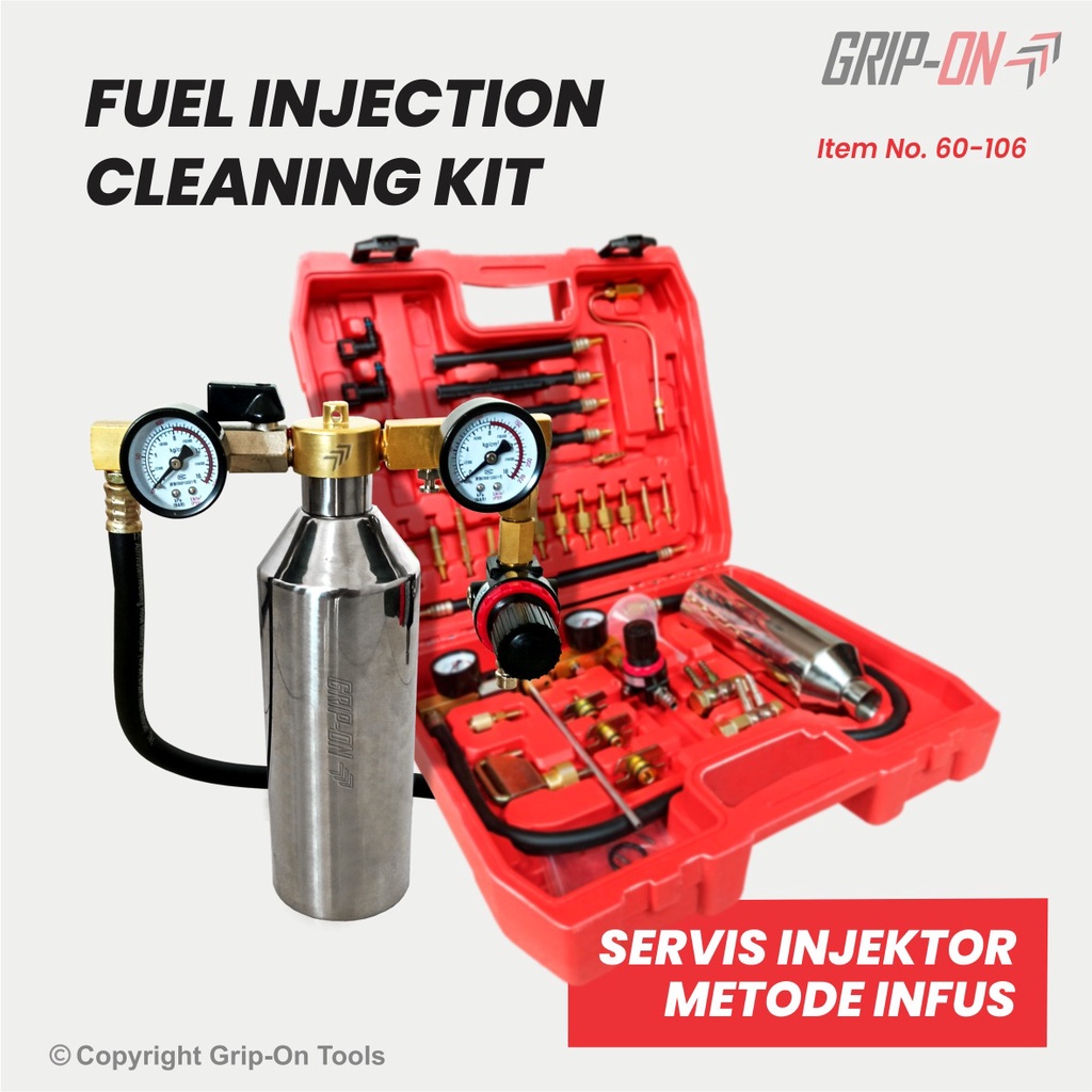Jual Grip-On Fuel Injector Cleaning Kit Alat Set Pembersih Sistem ...