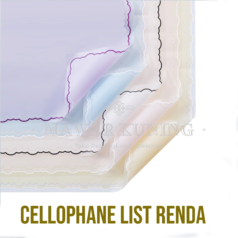 Jual [ 20 Lembar ] Cellophane List Renda - BBWF | Shopee Indonesia