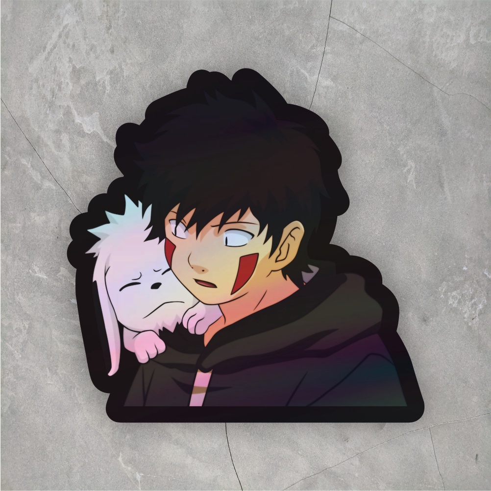 Jual Sticker Hologram Naruto | Kiba | Sticker Anime Naruto ukuran 7 cm ...