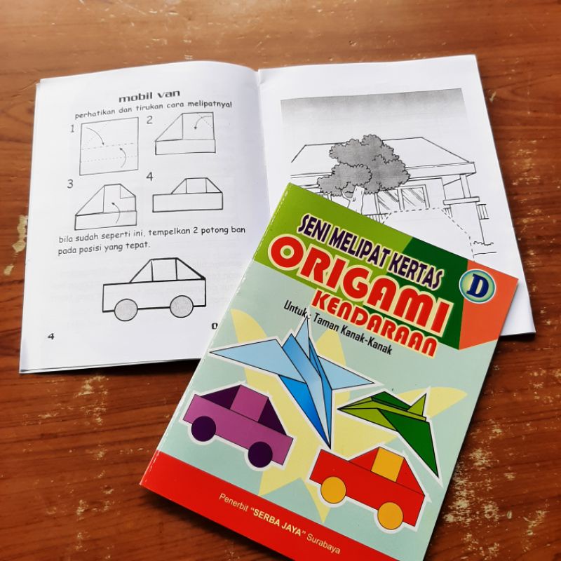 Jual BUKU CONTOH BELAJAR MELIPAT BERBAGAI BENTUK ORIGAMI ANAK TK PAUD ...