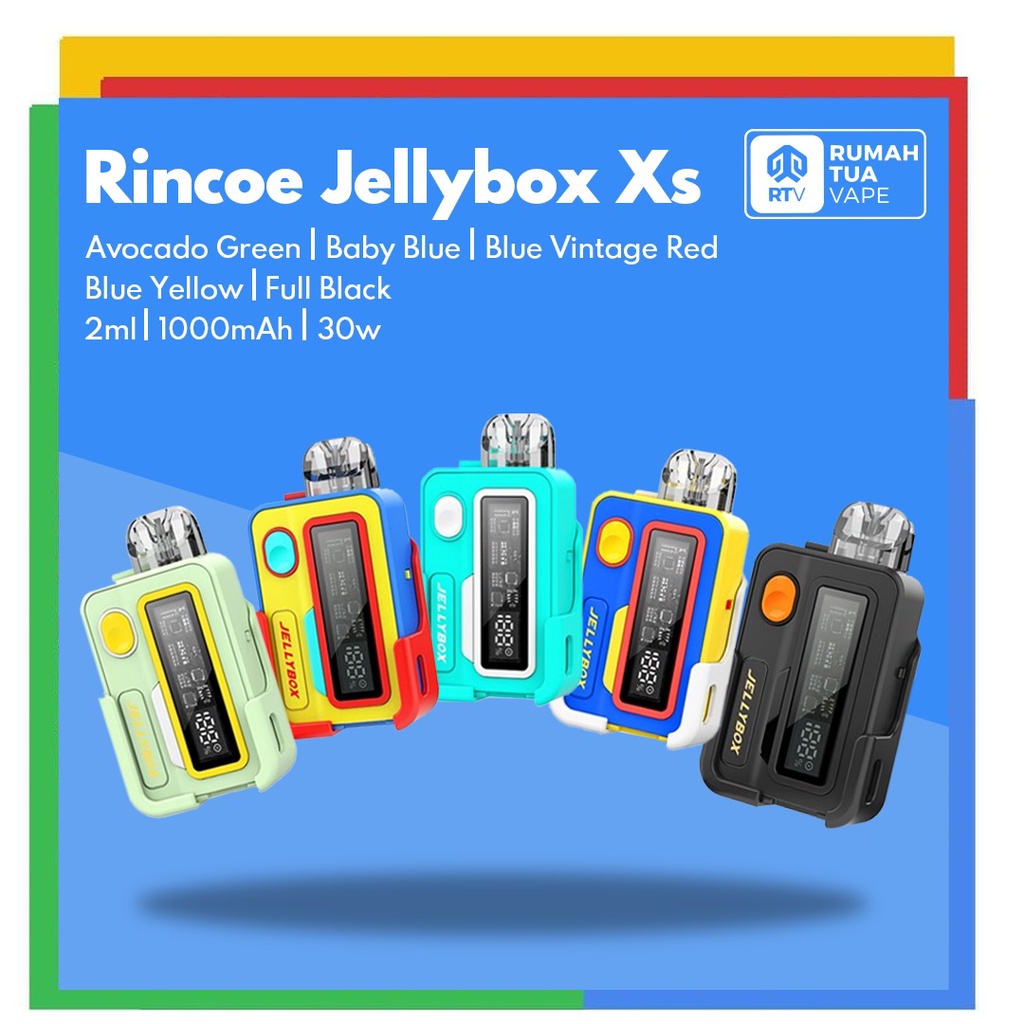 Jual JELLYBOX XS 30W 1000MAH POD KIT BY RINCOE | Shopee Indonesia