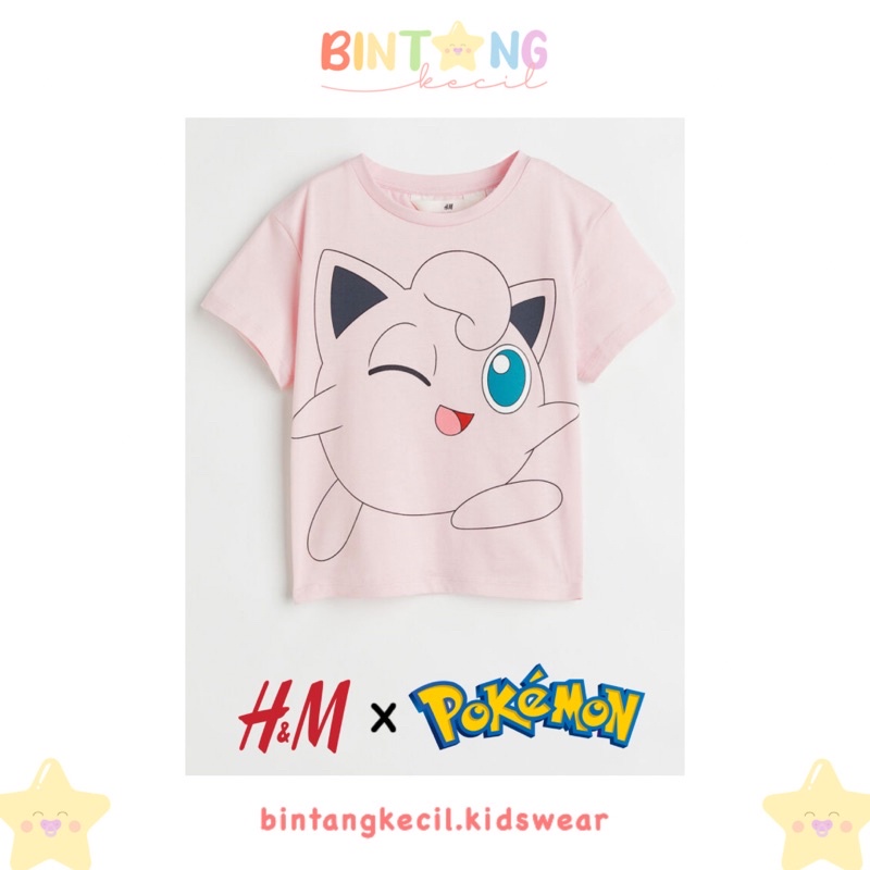 Jual H&M Kids x Disney - Pokemon Light Pink | HnM HM ORIGINAL | Shopee ...