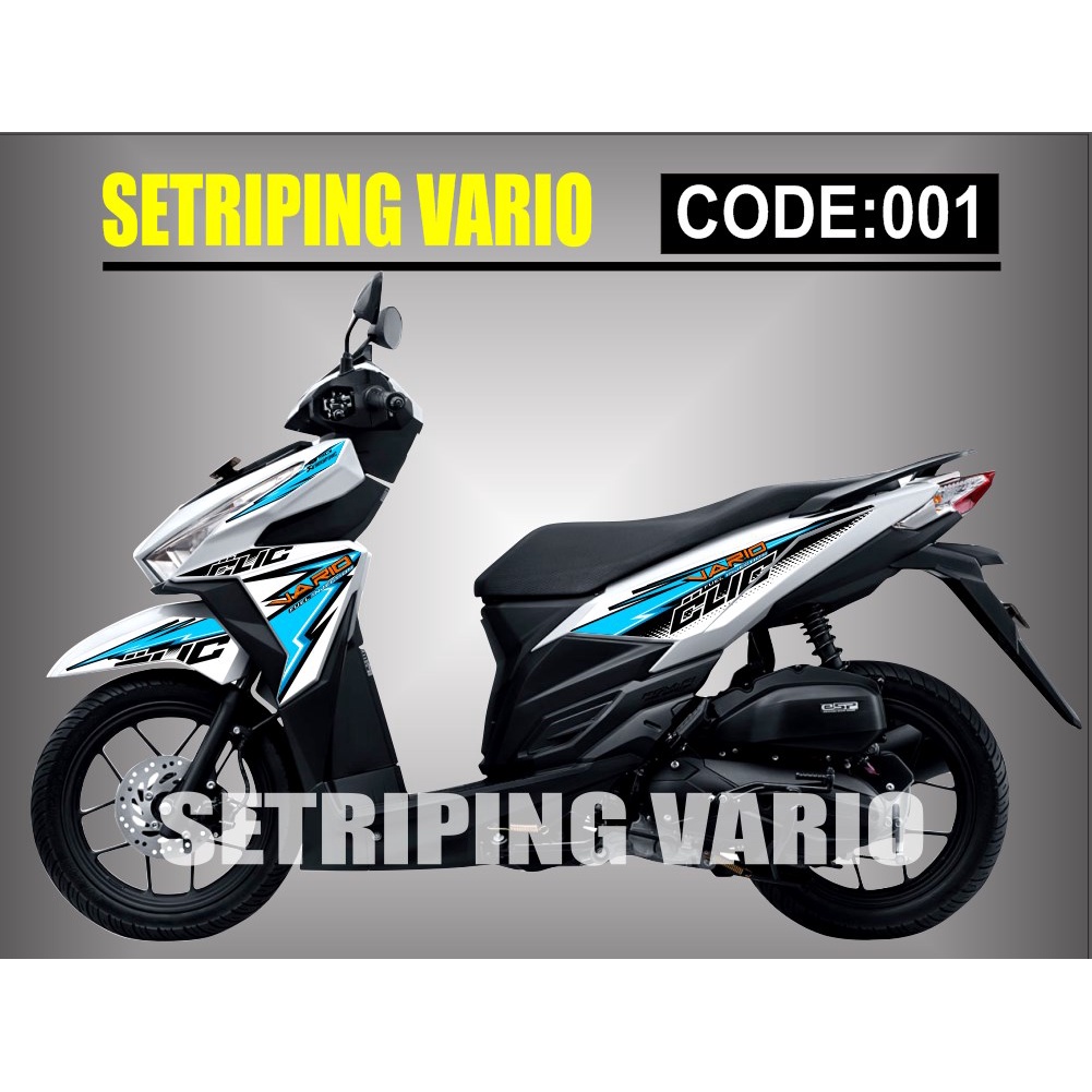 Jual Stiker sticker setiker striping setriping steriping motor honda Vario Led 125 / 150 cc ISS ...