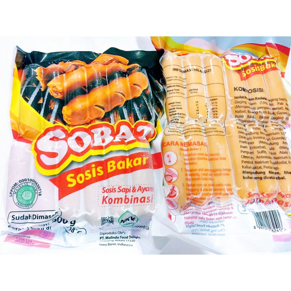 Jual SOBAT Sosis Bakar 500 gr | Kombinasi Sosis Sapi dan Ayam | Shopee ...