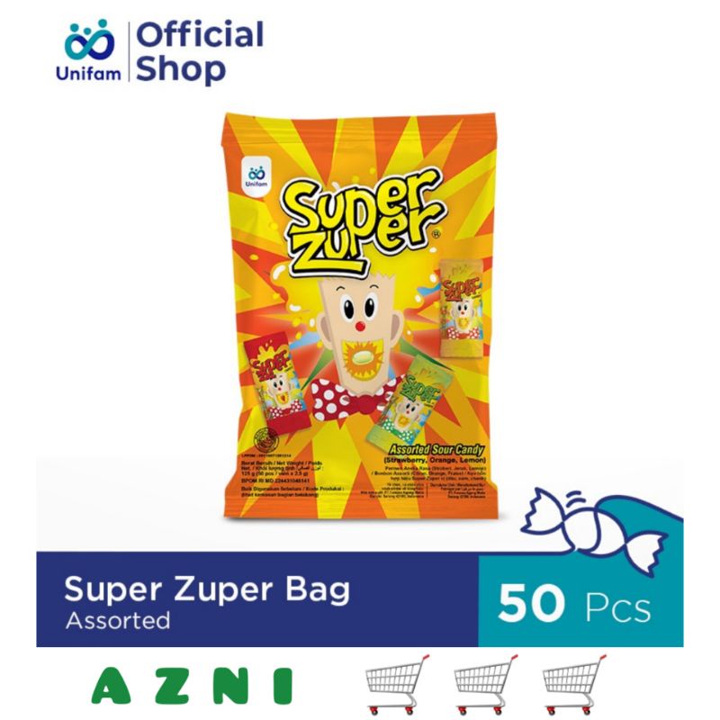 Jual Super Zuper Permen - Assorted Sour Candy 140 g | Shopee Indonesia