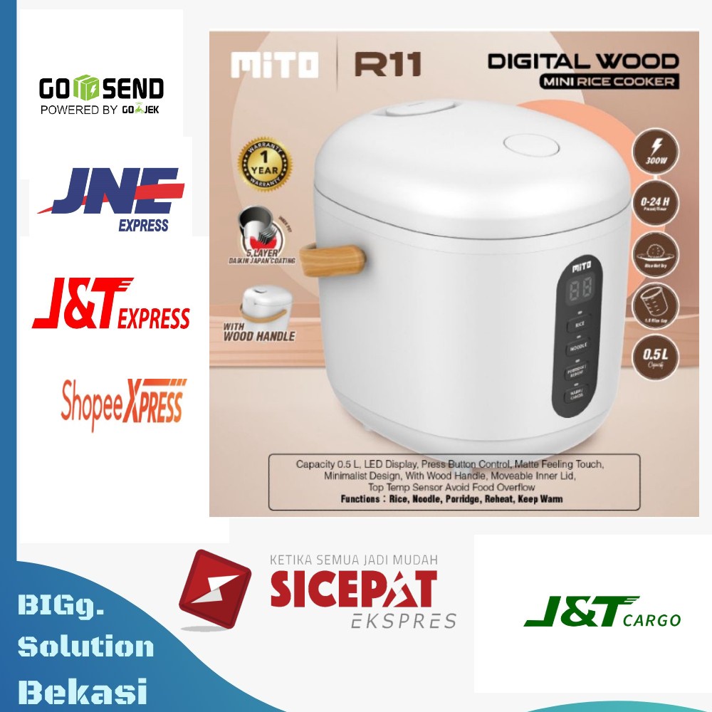 Jual Rice Cooker Digital Mini Mito R11 0,5 Liter | Shopee Indonesia