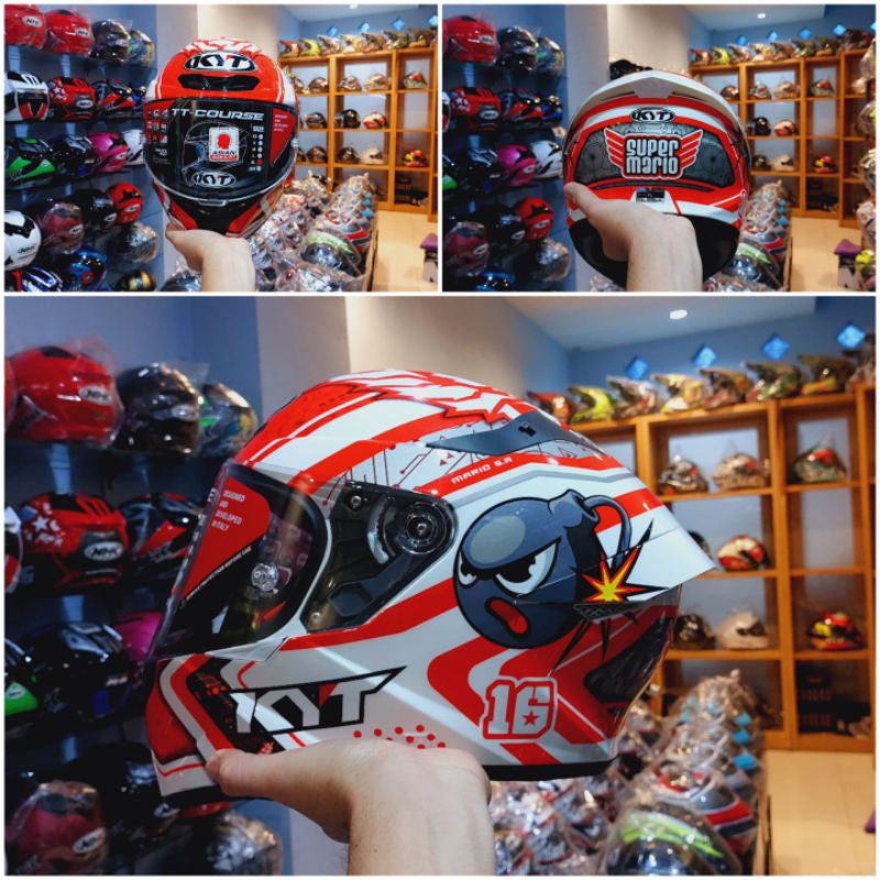 Jual HELM KYT TT COURSE SUPER MARIO | Shopee Indonesia
