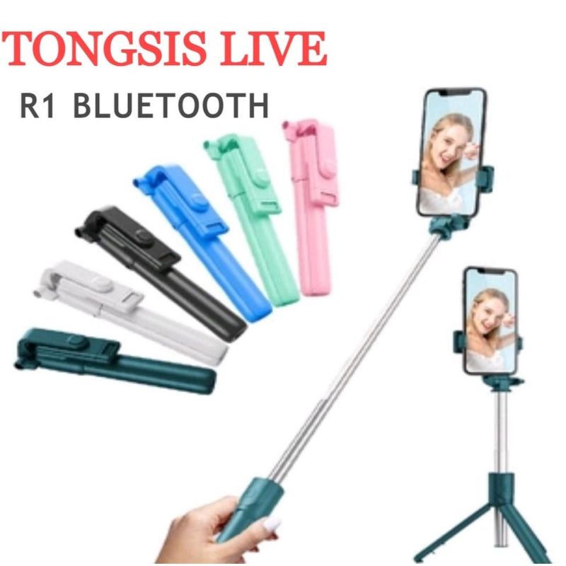 Jual Tongsis Tripod R1 bluetooth remote Shutter 3in1 tripod mini ...