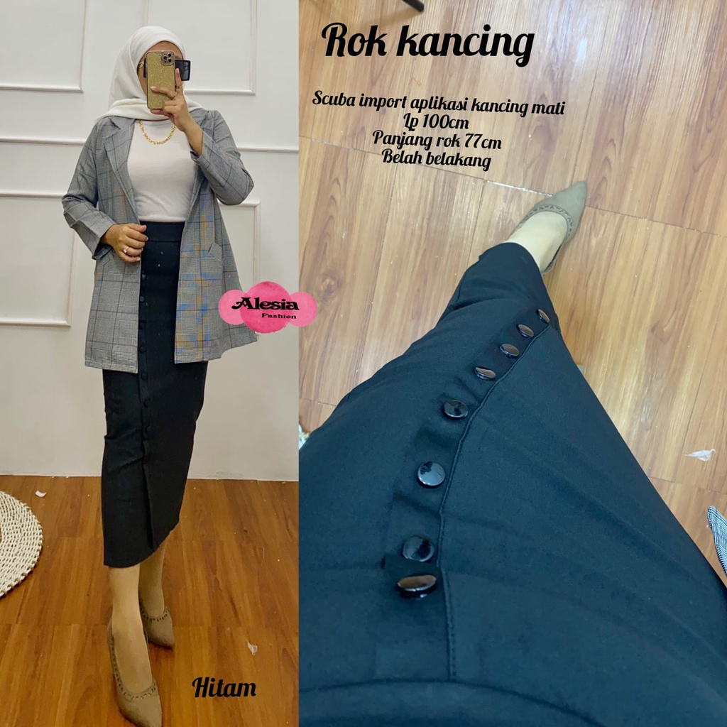 Jual ROK SCUBA SPAN PREMIUM BELAH DEPAN/ROK SCUBA SPAN KARET/ROK SPAN ...