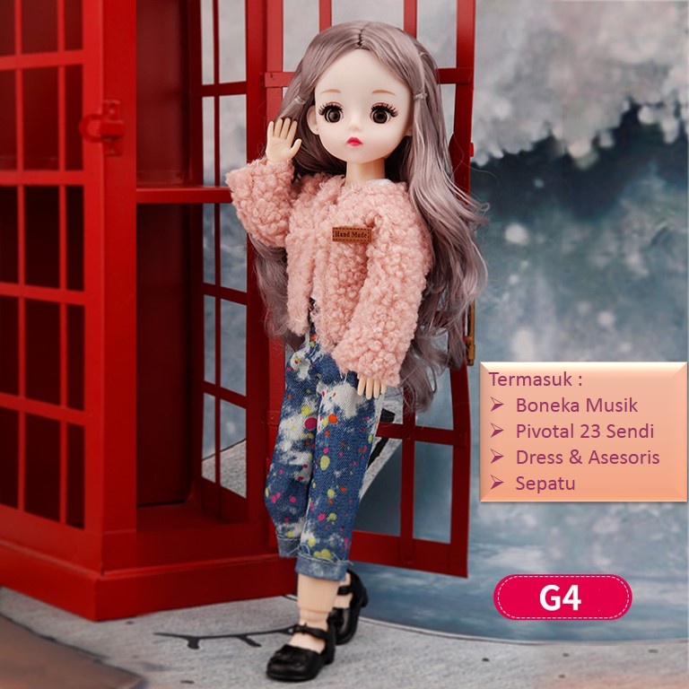 Jual Mainan Anak Perempuan Boneka BJD Doll Cute DIY Girls Gift Princess ...