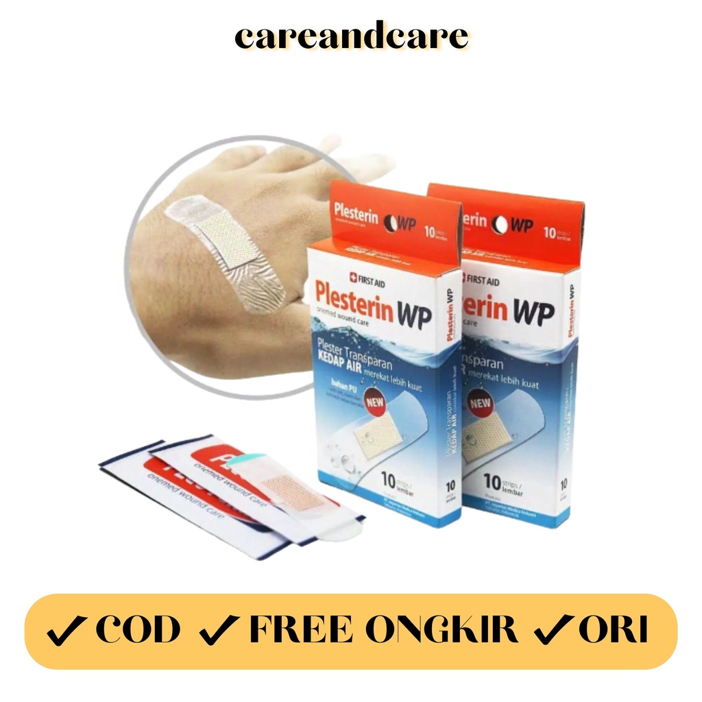 Jual Non-box 10 pcs Plesterin WP OneMed Plester Luka Transparan Anti ...